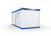 Multipurpose container (6 x 3 m) with partition and vestibule – your ...